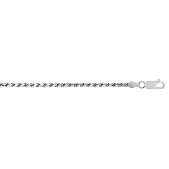 AGRROY025 Silver 1.25mm Rope Chain | Royal Chain Group