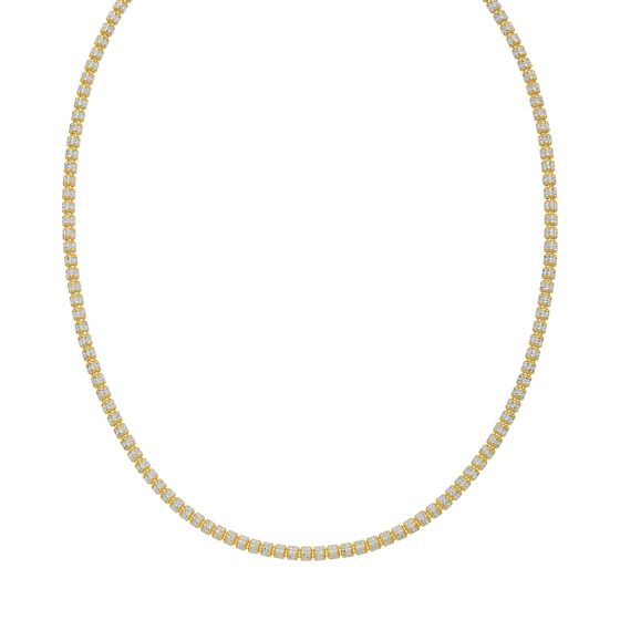 agticed3 Gold Over Silver 3.8mm Ice Chain | Royal Chain Group