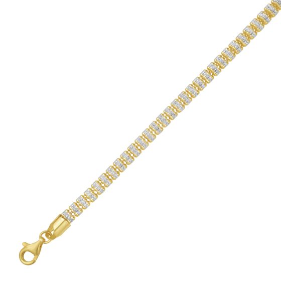 agticed5 Gold Over Silver 5mm Ice Chain | Royal Chain Group