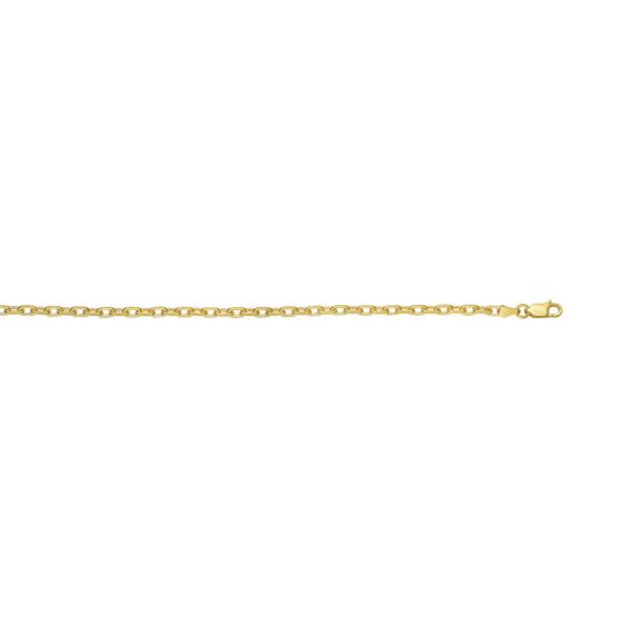 agyhrm100 Gold Over Silver 2.8mm French Cable Chain | Royal Chain Group