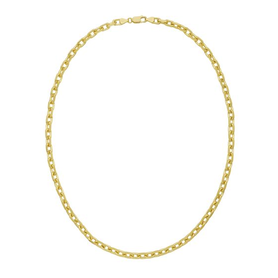 agyhrm200 Gold Over Silver 5mm French Cable Chain | Royal Chain Group