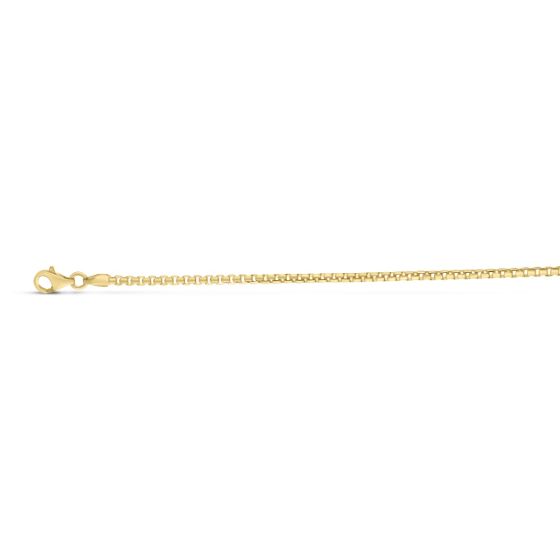 agyrbx040 Silver Plated 2.1mm Round Box Chain | Royal Chain Group