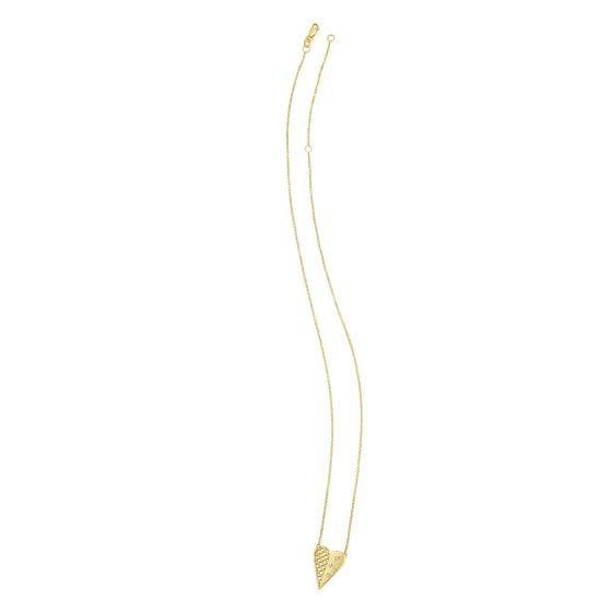 c20157-18 14K Diamond Vannrie Heart Necklace | Royal Chain Group