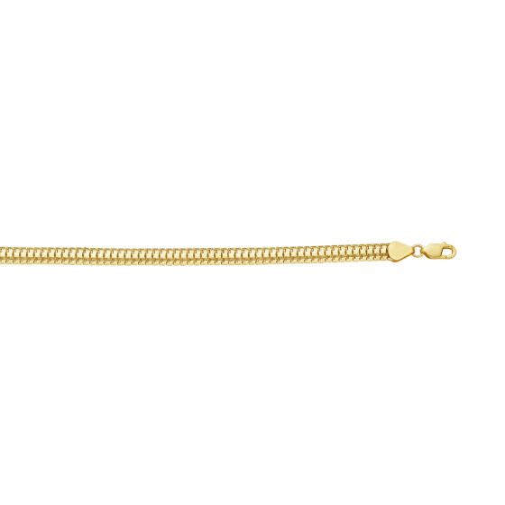 lovsn065 14K 6.5mm Lite Oval Snake Chain | Royal Chain Group
