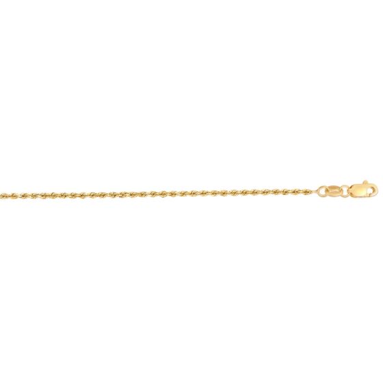 14K Gold 1.4mm Diamond Cut Royal Rope Chain | Royal Chain Group