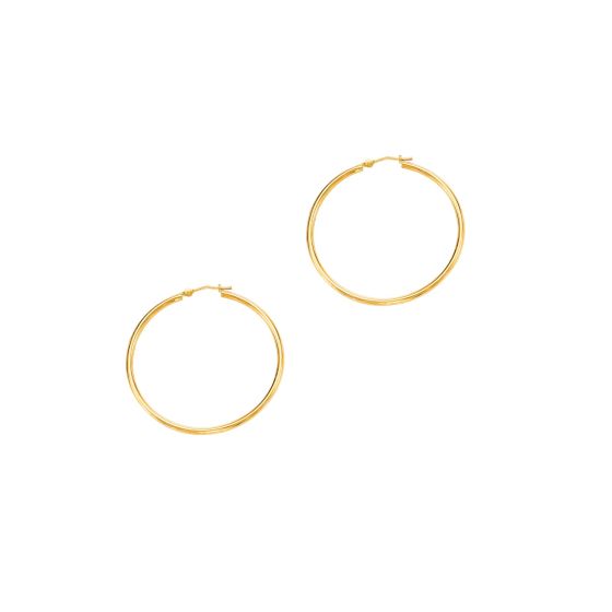 LT262 14K 2mm Hoop Earring | Royal Chain Group