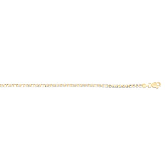 ticed100 14K 2.7mm Two-Tone Fancy Ice Chain | Royal Chain Group