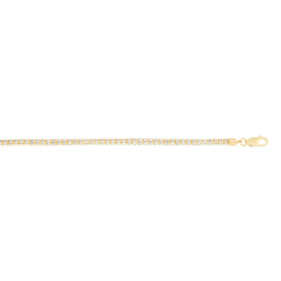 ticed160 14K 3.8mm Two-Tone Fancy Ice Chain | Royal Chain Group