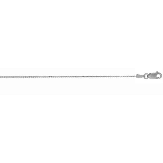 14K Gold 1mm Diamond Cut Bead Chain with Lobster Lock | Royal Chain Group