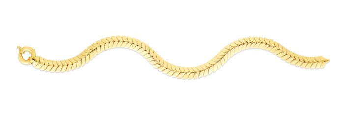 14K Gold 6mm Chevron Link Chain | Royal Chain Group