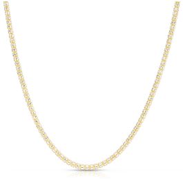ticed130 14K 3.3mm Two-Tone Fancy Ice Chain | Royal Chain Group