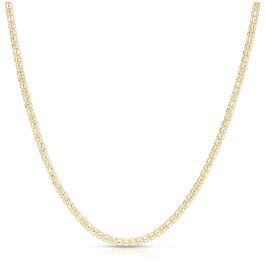zticed130 10K 3.3mm Two-Tone Fancy Ice Chain | Royal Chain Group