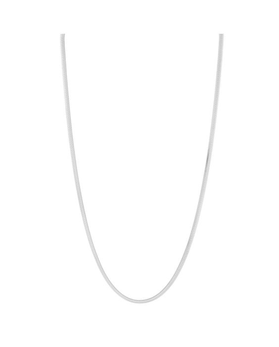 agyovsn260 Silver Plated 2.6mm Oval Snake Chain | Royal Chain Group