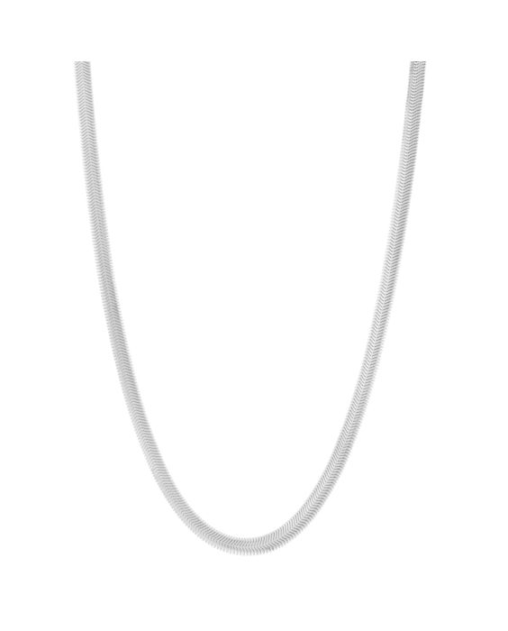 agyovsn260 Silver Plated 2.6mm Oval Snake Chain | Royal Chain Group