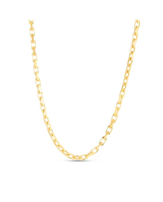 hrm060 14K Gold 1.3mm French Cable Chain | Royal Chain Group