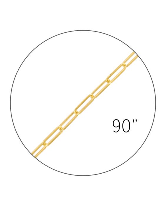 PCLIP060-90 14K 90" 2.5mm Paperclip Spool | Royal Chain Group