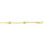 HT105 14K Gold Heart Station Link Chain | Royal Chain Group