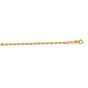 14K Gold 2.5mm Rope Chain with Lobster Lock | Royal Chain Group