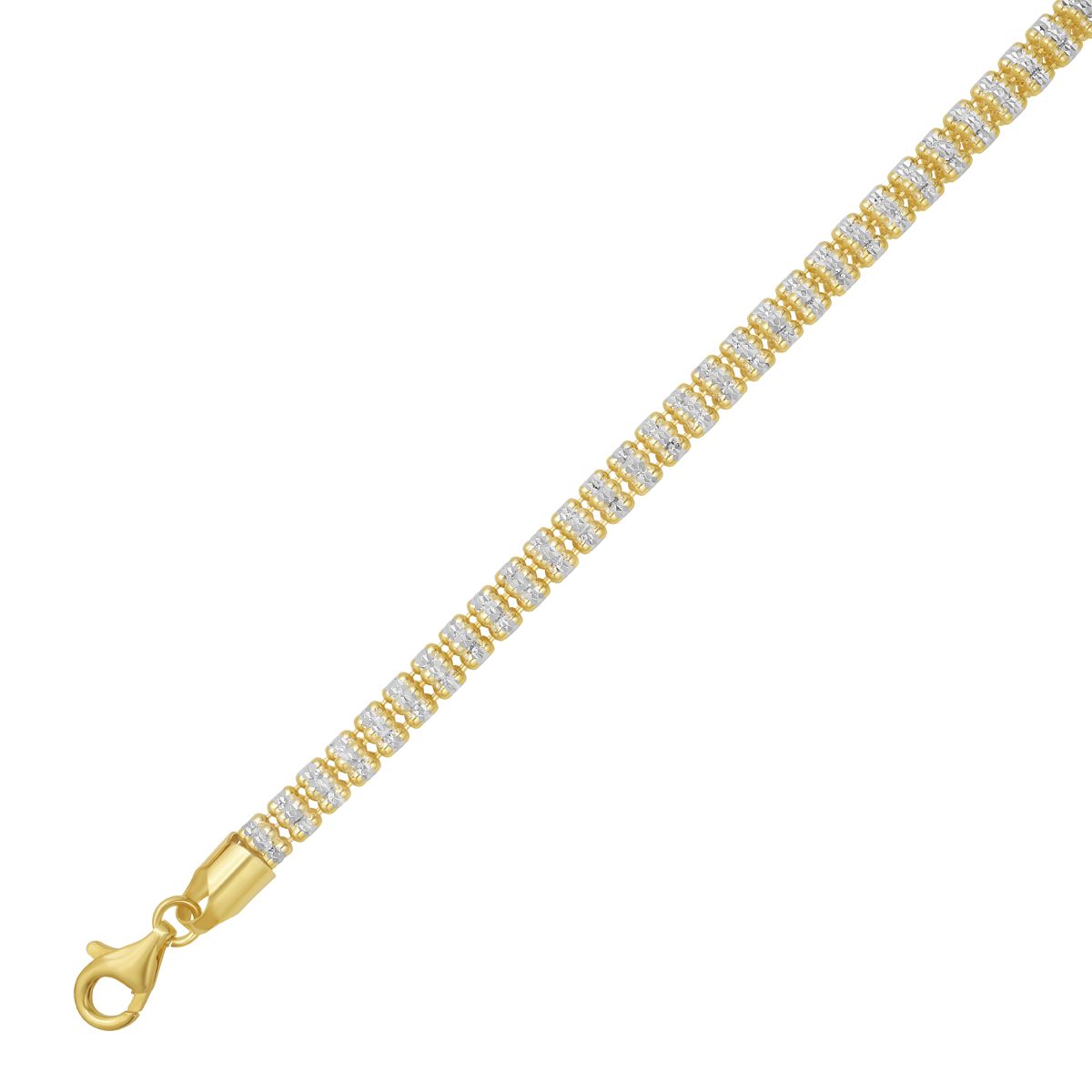 agticed5 Gold Over Silver 5mm Ice Chain | Royal Chain Group