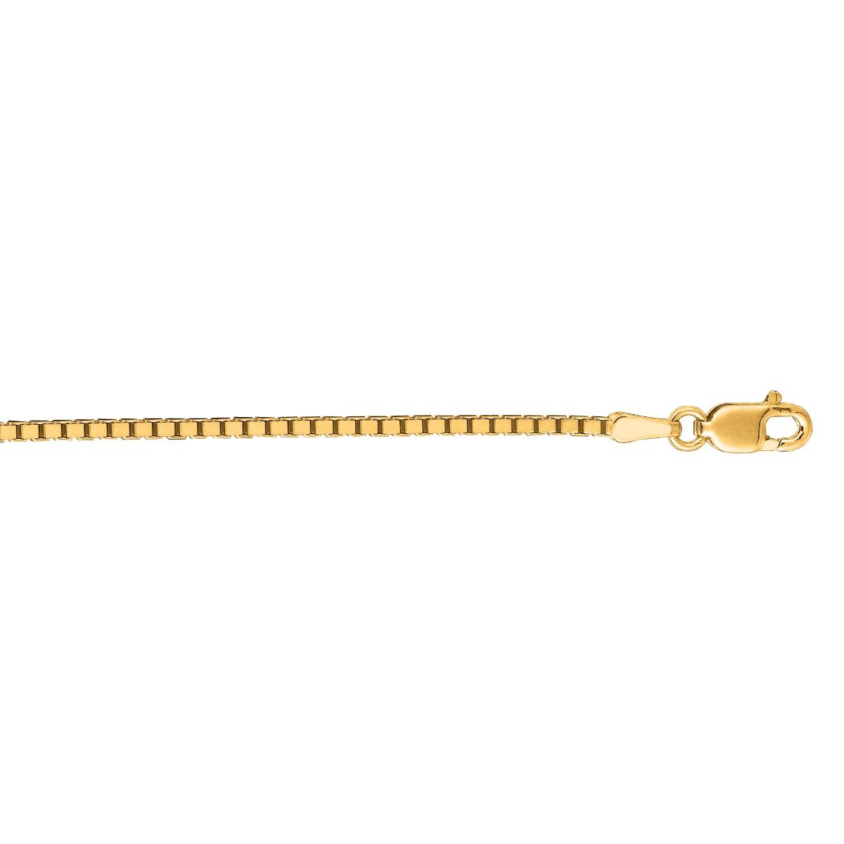 kbox073 18K Gold 1.4mm Classic Box Chain | Royal Chain Group