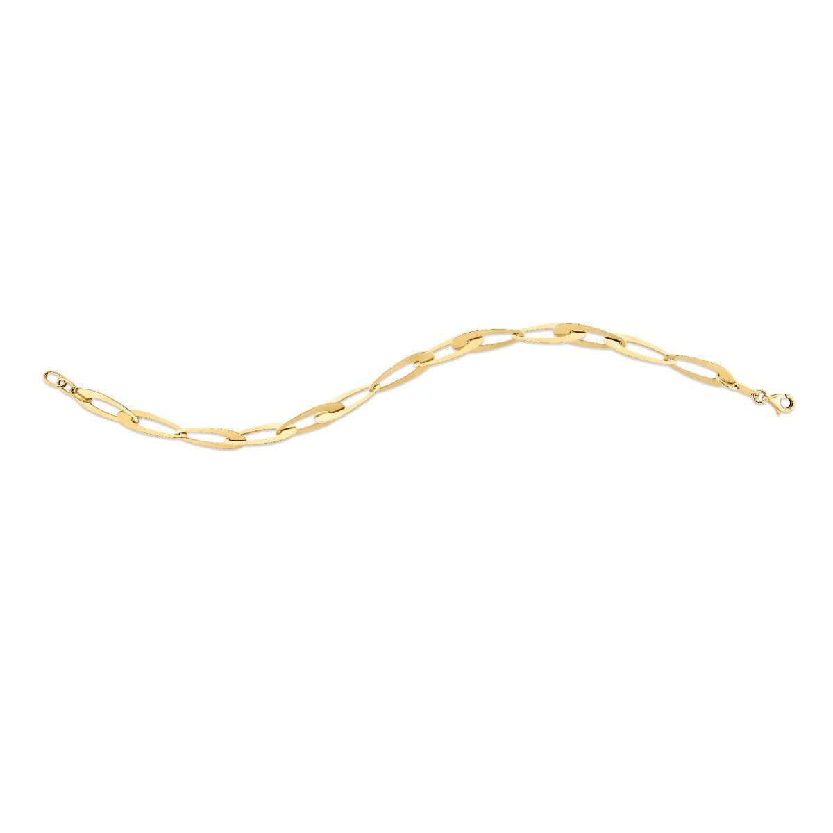 c15490 14K Gold Italian Oval Links Chain | Royal Chain Group