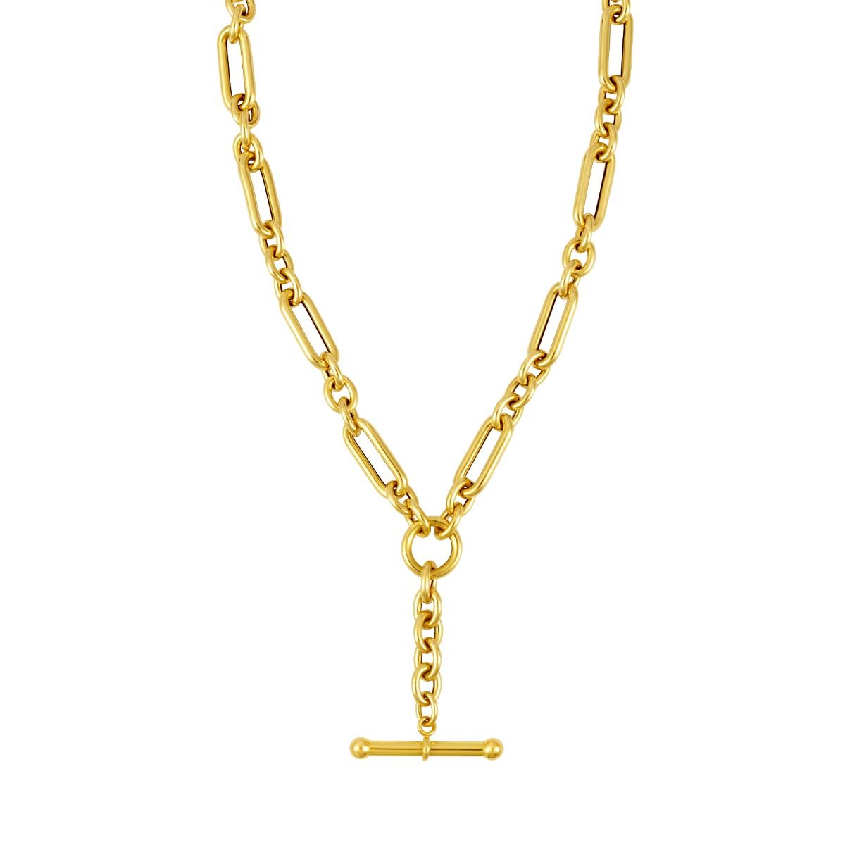 c17689-18 14K Gold Toggle Necklace | Royal Chain Group