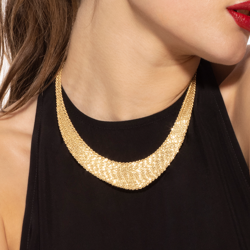 c16583-17 14K Cleopatra 17" Necklace | Royal Chain Group