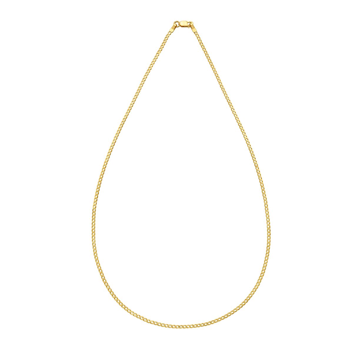curb050 14K Gold 2.2mm Comfort Curb Chain | Royal Chain Group