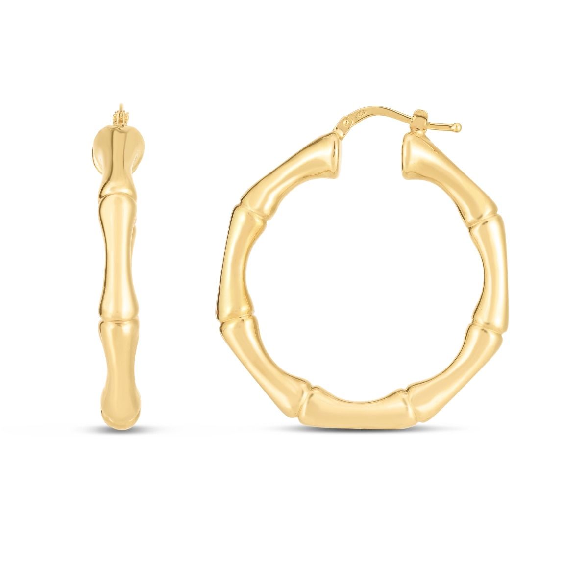 14k gold bamboo hoops store
