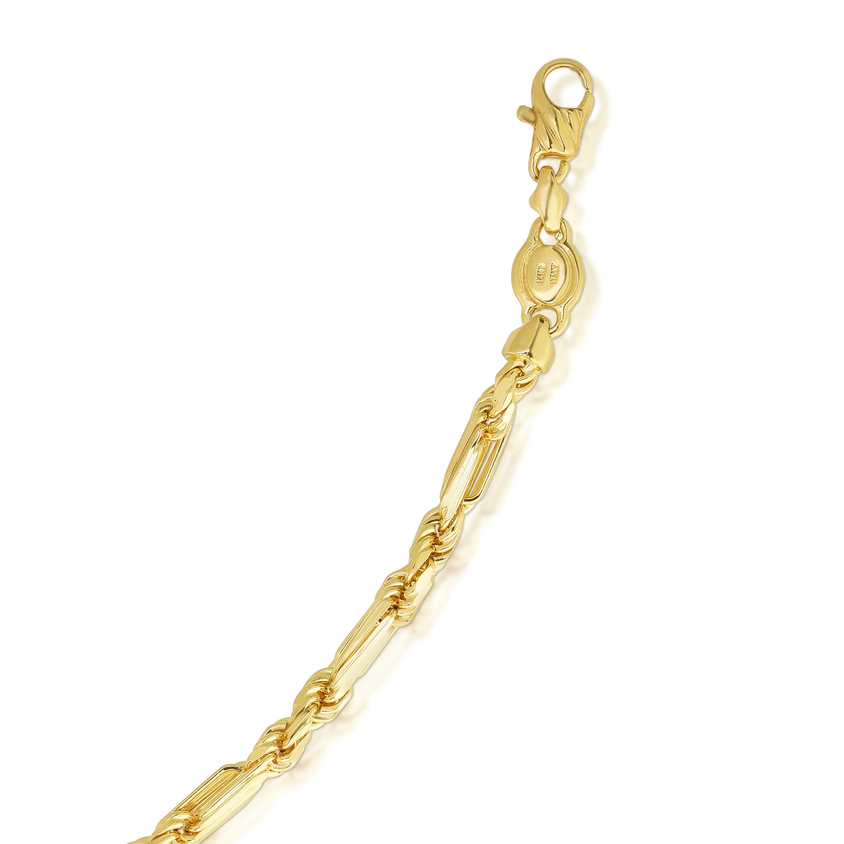 FGRP090 14K Gold Figarope Chain | Royal Chain Group FGRP090 14K Gold Figarope Chain | Royal Chain Group