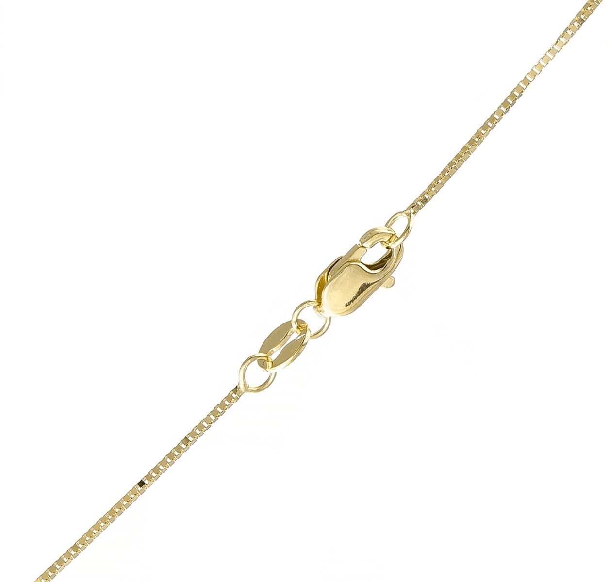 14K Gold .60mm Classic Box Chain with Lobster Lock | Royal Chain Group
