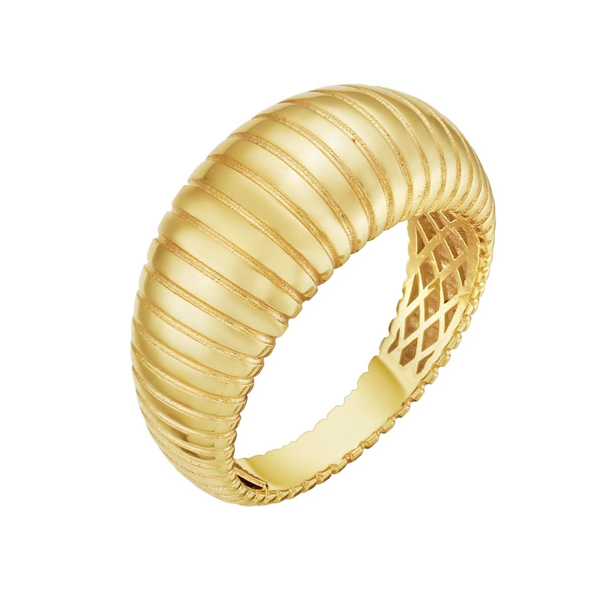 r10315-07 14K Graduated Tubogas Ring | Royal Chain Group