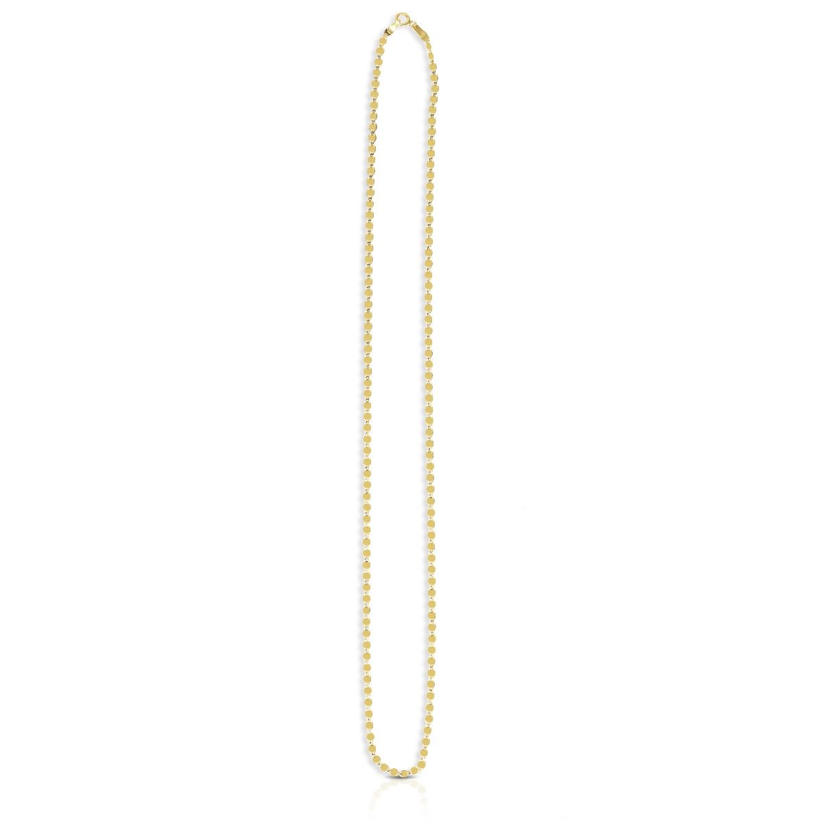 RC11508 14K Gold 2.2mm Oval Mirror Link Chain | Royal Chain Group