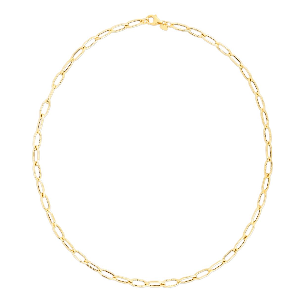 RC12757 14K Yellow Gold Polished Hexagon Link Chain | Royal Chain Group