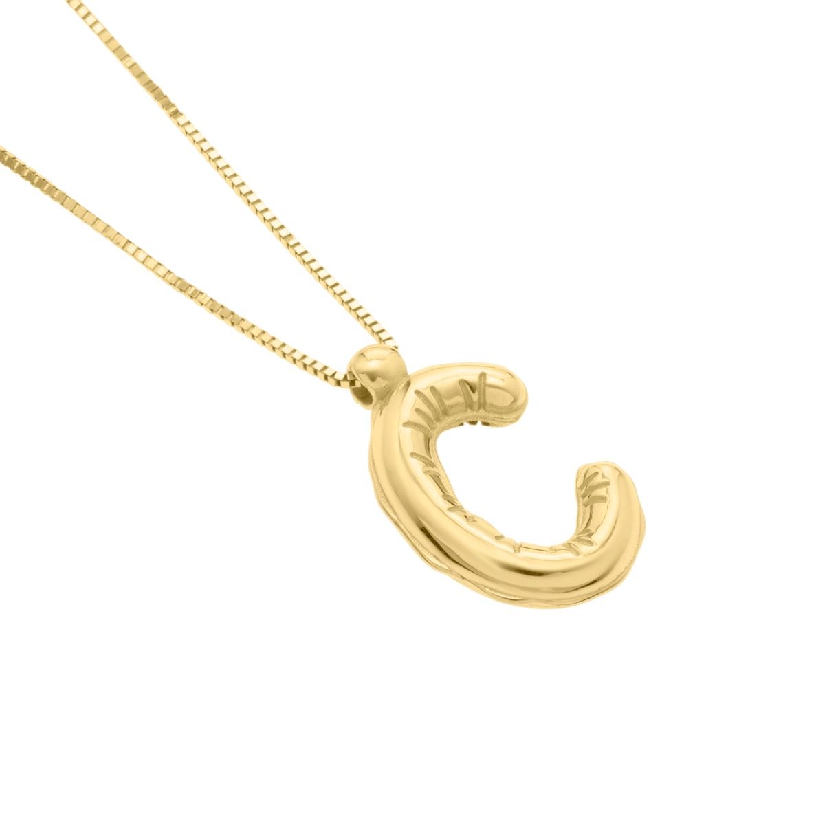 14K Helium Initial C Pendant | Royal Chain Group