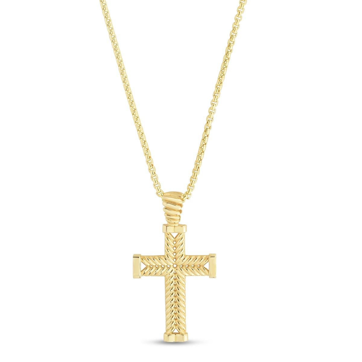 14k gold cross pendant store