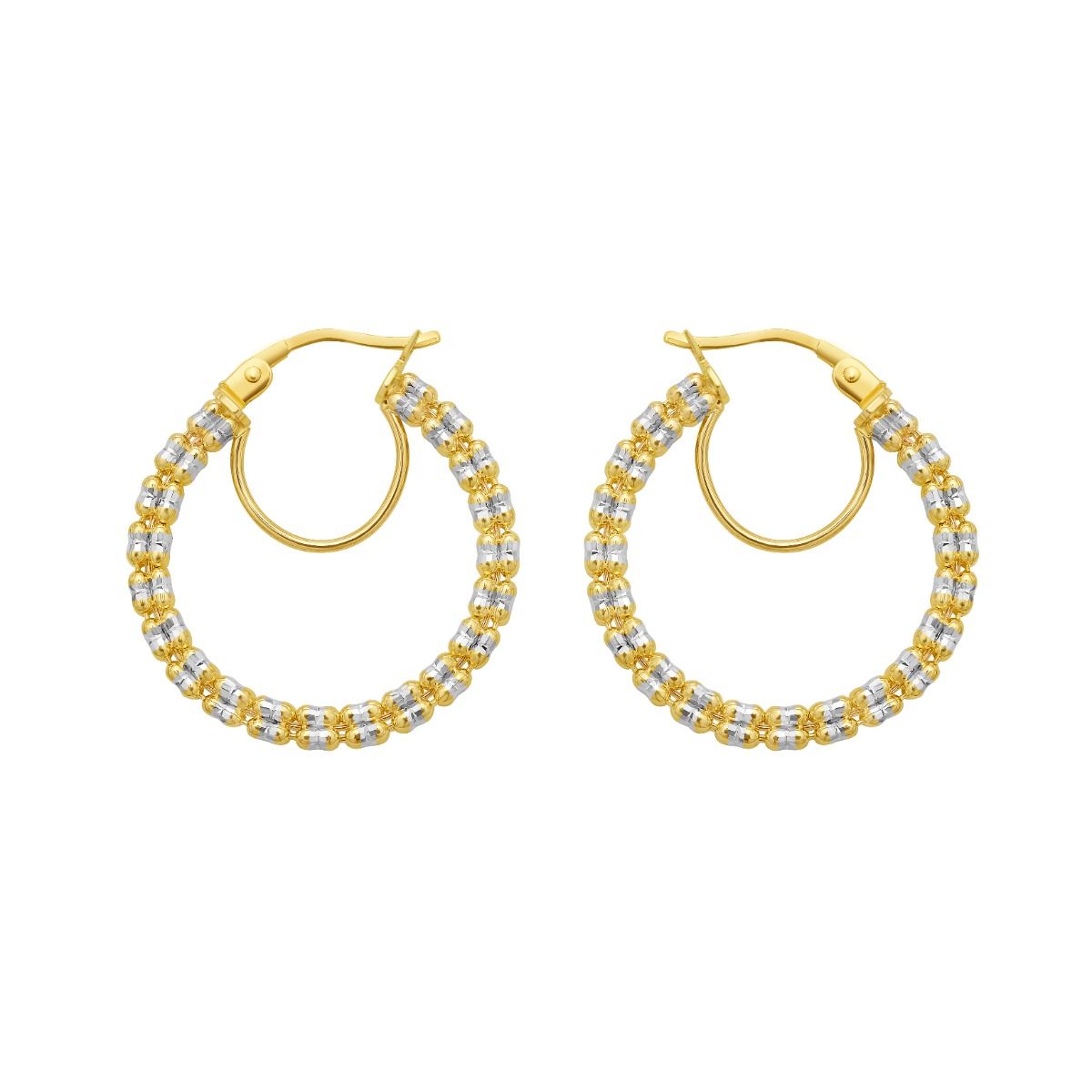 zte16007 10K Ice Chain Round Hoops | Royal Chain Group