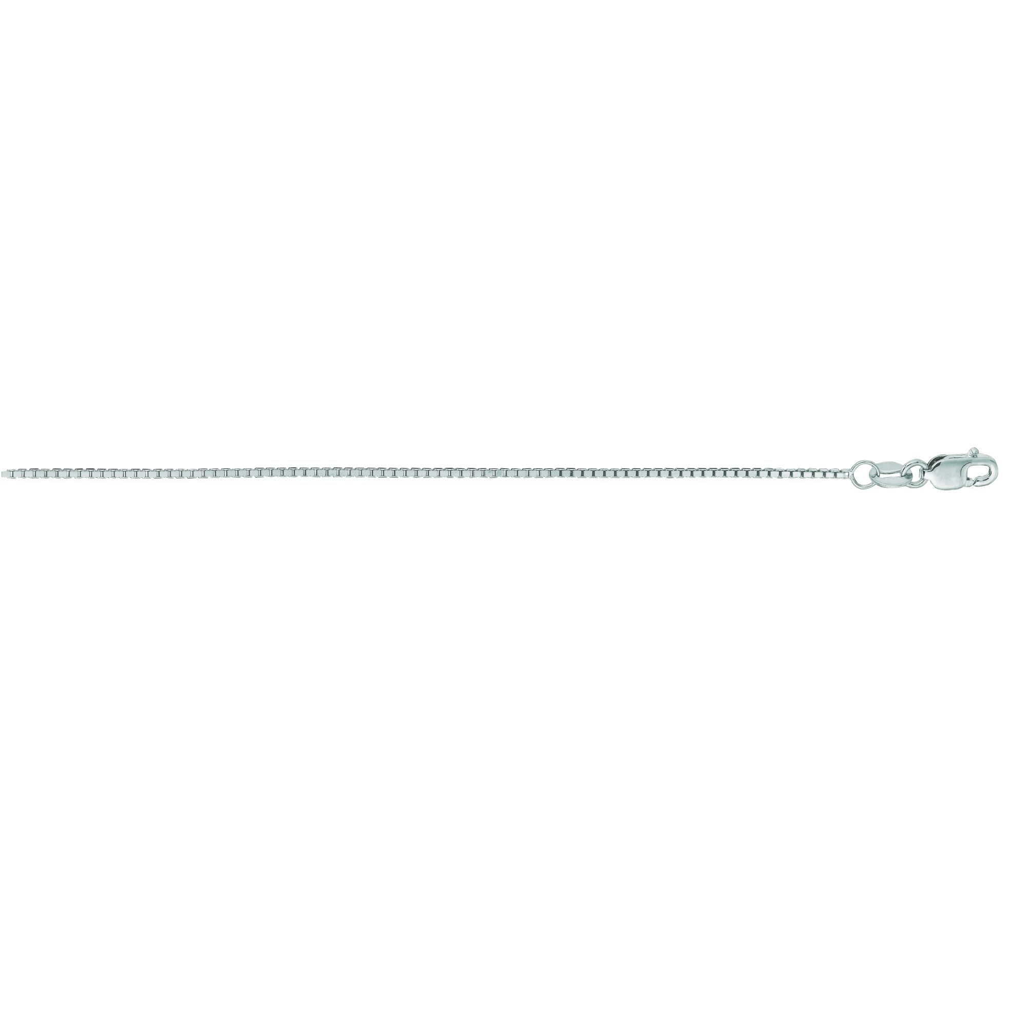 14K Gold 1mm Classic Box Chain with Lobster Lock | Royal Chain Group